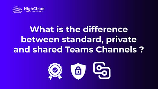 What is the difference between standard, private and shared Teams Channel
